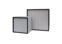 China Deep Pleated Air Conditioner Filters Hepa ,  5um V Bank Filters Aluminum Separator for sale