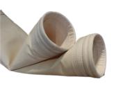 China PTFE Vacuum Cleaner Bags Heat Set , Round Dust Extractor Filter Bags Hardly Inflammable for sale