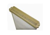 China Electro - Galvanized Flat Panel Air Filter , Central Skeleton Pleated Polyester Filter Cartridge Professional Sealing for sale