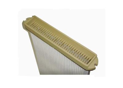China Electro - Galvanized Flat Panel Air Filter , Central Skeleton Pleated Polyester Filter Cartridge Professional Sealing for sale