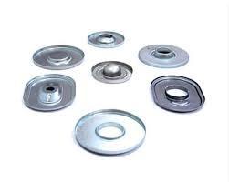 China Silver Color Pu Filter End Caps Carbon Steel 1mm Thick Square Head Code for sale