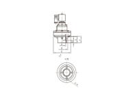 China 4 Inch Dust Collector Accessories  Tank Mounted Valve Nylon Material for sale