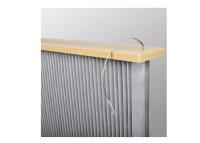 China Uniform Pleat Spacing Flat Cell Filter Durable Abrasion Resist With Smooth Filter Media Surface for sale