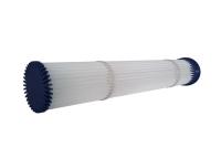 China 5um,0.5um,2um,0.2um Polyester Spunbond Dust Filter Cartridge Galvanized Steel Inner Core for sale
