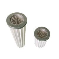 China 1m Star Pleated Dust Filter Cartridge With Galvanized Central Skeleton for sale