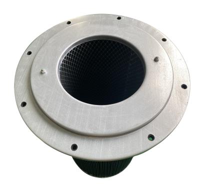 China 5um,0.5um,0.2um,2um，Carbon Steel Custom Flange Dust Collection Cartridges Strips On Both Sides for sale