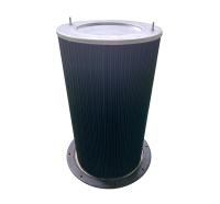 China 5um,0.5um,0.2um,2um，Carbon Steel Custom Flange Dust Collection Cartridges Strips On Both Sides for sale