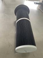 China 5um 0.5um ，324*660，Dust Filter Cartridge,Flange Type，Black 100% Polyester for sale
