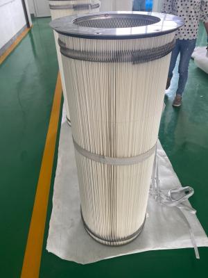 China 0.5um 324*660 Flange Sandblasting Dust Filter Cartridge for sale