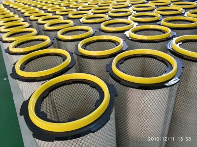 China 2um Pleated Filter Cartridge Dust Collector for sale