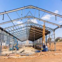 China Anti Earthquake Prefabricated Steel Structure Wind Resistant Steel Frame Prefab Building for sale