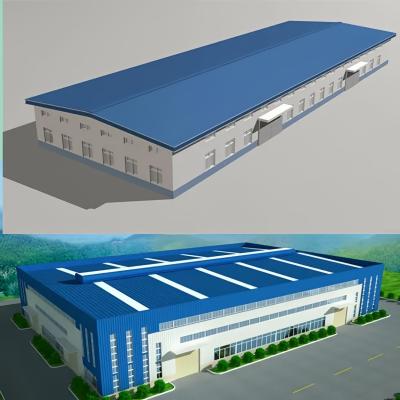 China Fast Construction Metal Prefab Workshop Factory Storage Steel Frame Industrial Building for sale