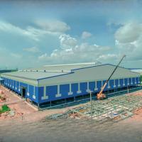 China Quick Assembly Steel Frame Workshop For Industrial Buildings Weather Resistant for sale