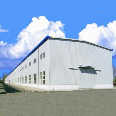 China Strong Purlin System Steel Structure Workshop Prefab Shed Workshop For Flour Mill for sale
