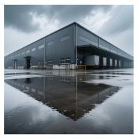 China Strong Purlin System Steel Structure Workshop Prefab Shed Workshop For Flour Mill for sale