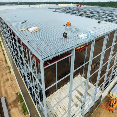 China Light Weight Q355 Steel Frame Workshop Buildings Prefabricated Industrial Storage Building for sale