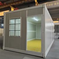 China 20ft Prefab Folding Container House Portable Folding Modular Mobile Container Anti Wind for sale