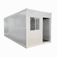 China 20ft Prefab Folding Container House Portable Folding Modular Mobile Container Anti Wind for sale
