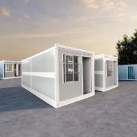 China 20 Foot Office Folding House Expandable Folding Container House Luxury Design for sale