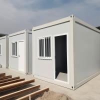 China Movable 20ft Flat Pack Foldable Container House Fast Assembly Wind Resistant for sale