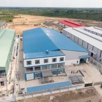 China Q235 Q355 Prefabricated Steel Warehouse Buildings Customized Size Earthquake Proof for sale