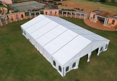 China UV Resistant Metal Outdoor Exhibition Tents Aluminum Structure Temporary Tents Sunproof for sale