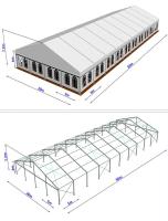 China Custom Design Prefabricated Warehouse Tent Outdoor Wind Resistant Industrial Tent for sale