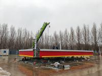 China Modern Design Q235/Q355 Steel Space Frame Structure for Prefabricated Assembly Petrol Station Canopy for sale