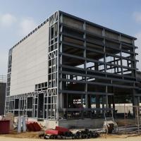 China Hot Dip Galvanizing Coating Steel Structure Office Framework Metal Frame Building Quick Build for sale