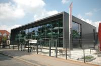 China Custom Prefab Steel Structure Exhibition Hall 4s Car Showroom Eco Friendly Steel Buildings for sale