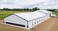 China Corrosion Free Steel Frame Farm Building Metal Warehouse Construction CE Approved for sale