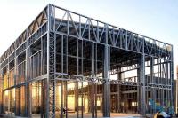 China Multi Story Commercial Metal Buildings Prefabricated Steel Frame Building Custom Design for sale
