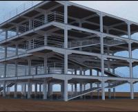 China Multi Story Commercial Metal Buildings Prefabricated Steel Frame Building Custom Design for sale