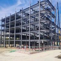 China High Rise Modern Design Steel Frame Multi Story Steel Commercial Buildings Anti Seismic for sale