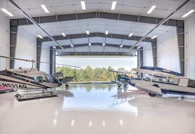 China Steel Structure Exhibition Commercial Hangar Seismic Resistant Metal Airplane Hangar for sale