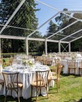 China Aluminum Prefabricated Builders Warehouse Tents Flame Retardant Wedding Party Tents for sale