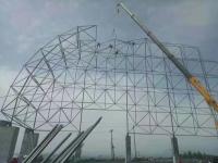 China Industrial Long Span Roof Trusses stadium space frame roofing steel shade structure for sale