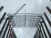 China Large Span Steel Structure Stadium Rustproof High Strength Steel Space Frame Structure for sale