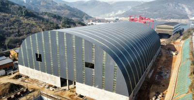 China Long Span Steel Space Frame Structure for Large Power Plant Storage Sheds for sale