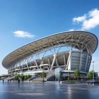 China Seismic Resistant Large-Span Steel Structure Stadium with Prefabricated Construction for Sports Venues for sale