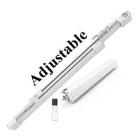 China Extendable Length Silent Aluminum Window Curtain Track Motor Accessories for sale
