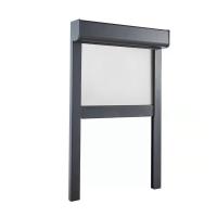 China Smart Waterproof Electric Outdoor Roller Blind With Zipper Track for sale