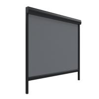 China Retractable Windproof Ultra Smart Blinds Outdoor Blackout Motorized Zipper Roller Blinds for sale