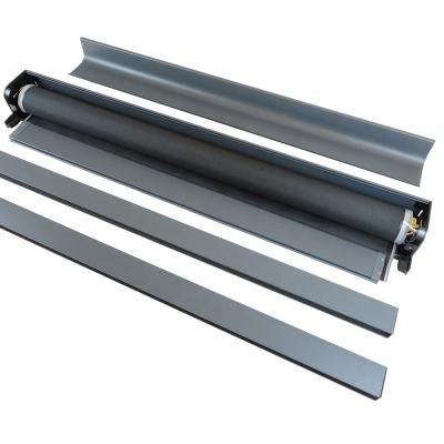 China Motorized Outdoor Zip Screen Canvas Blind Waterproof Automatic Zip Track Roller Blinds for sale
