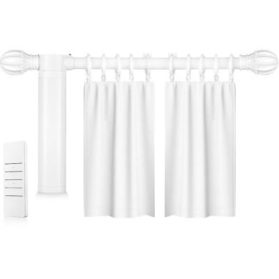 China Electric Roman Curtain Track Set Art Aluminum Alloy Curtain Rod for sale