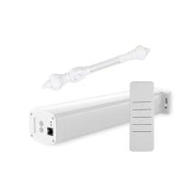 China Customized Roman Rod Wifi Remote Control Automatic Electric Smart Curtain Motor Track for sale