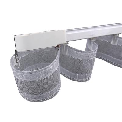China Electric Wifi Control Smart Curtain Ripple Fold S Wave Curtain Rail System for sale