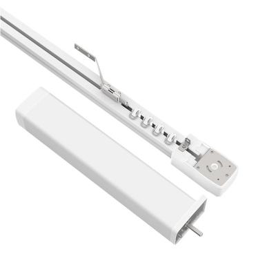 China 33dB Smart Curtain Motor White Motorized Electric Curtain TUYA Home Smart Device for sale