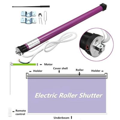 China Anti Static Motorized Blinds Tubular Motor Home Automation Roller Curtain Window With Tuya WIFI for sale