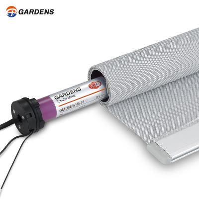 China 16mm Smart Tubular Motor Automatic Zebra Roller Blinds Motorized Goolgle Alexa Remote Control for sale
